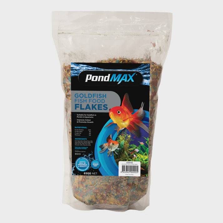 PondMAX Goldfish Fish Food Flakes 650gm – Marine Plus Aquariums